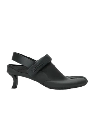 Loewe Round-toe Open-heel Sandals - Black
