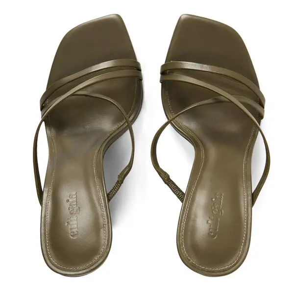 Cult Gaia Sage Heeled Sandals With Sculptural Heel - No