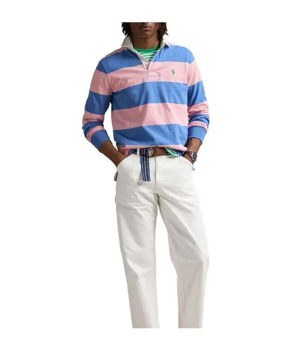 Polo Ralph Lauren Widestripe Longsleeve Rugby Polo Shirt