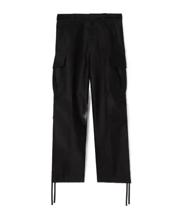 Burberry Cotton Sateen Cargo Trousers - Black