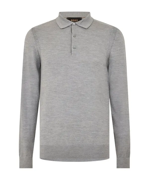 Hugo Boss Knit Longsleeve Polo Shirt