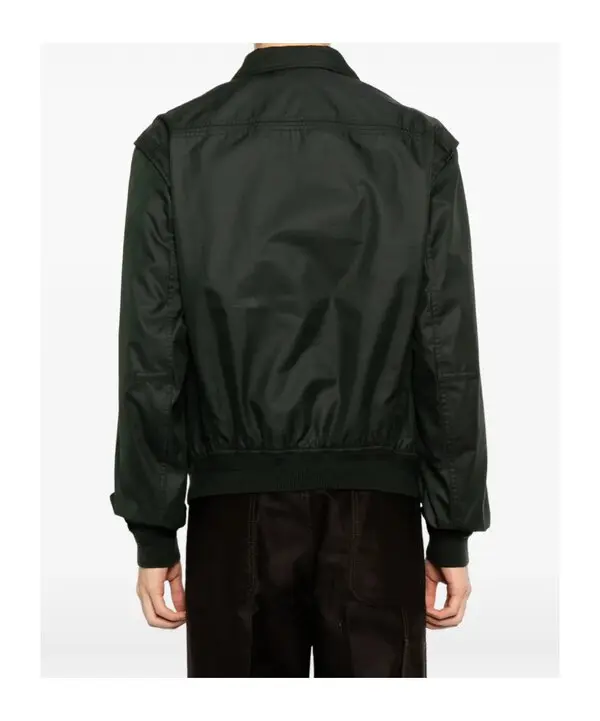 TOM FORD Fine Twill Collar Jacket - Deep Green