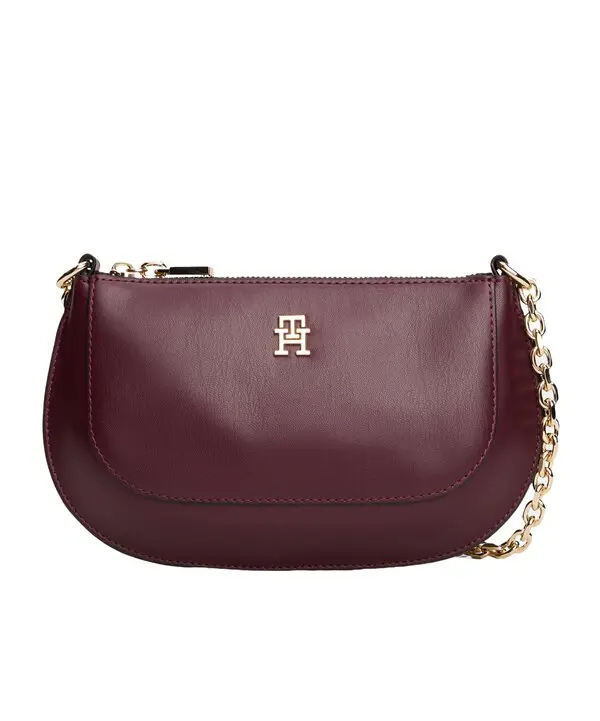 Tommy Hilfiger Solid Color Crossbody Bag - Red