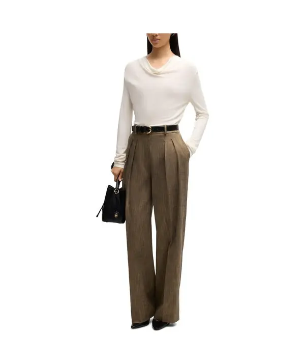 Hugo Boss Cowlneck Longsleeve Top