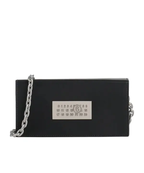 MAISON MARGIELA Leather Mini Bag With Metal Chain Strap