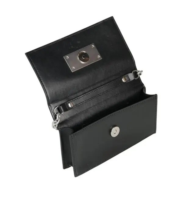 MAISON MARGIELA Leather Mini Bag With Metal Chain Strap