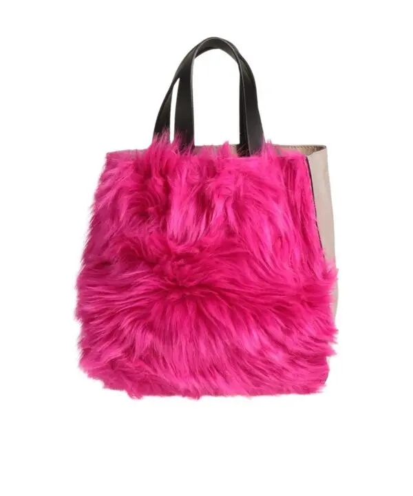 Marni Multicolor Plush Tote Bag