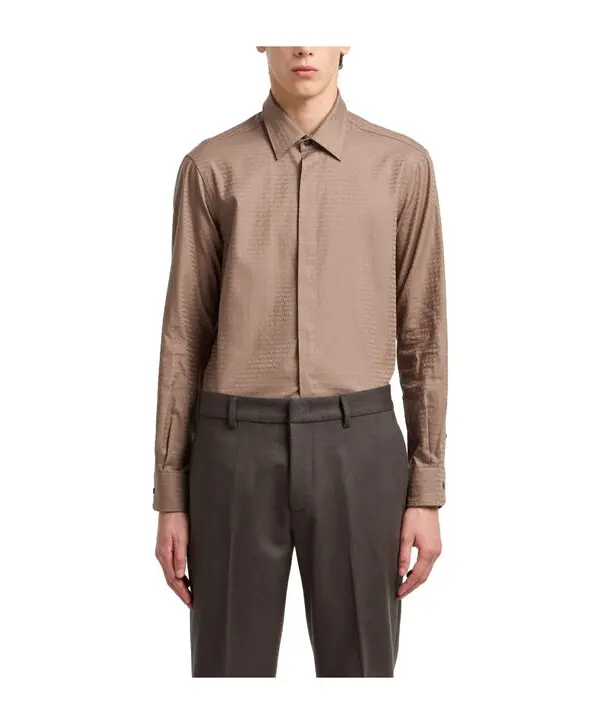 Emporio Armani Collared Longsleeve Shirt