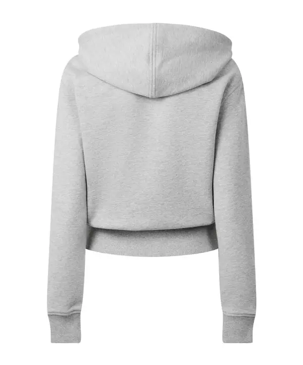 AMI Paris Cropped Fullzip Hooded Sweatshirt