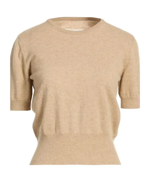 MAISON MARGIELA Minimalist Solid-color Wool Knitwear - Beige