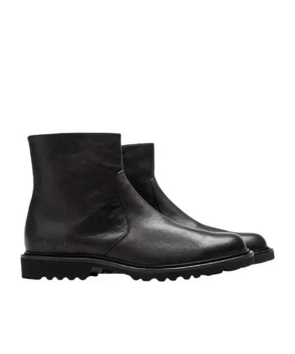 COMMON PROJECTS Logo Boots - Black