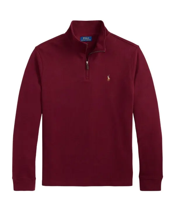 Polo Ralph Lauren Quarterzip Standcollar Top - Brown