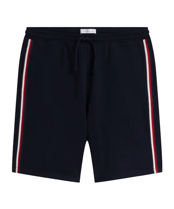 Tommy Hilfiger Stripe Sweat Shorts - Blue