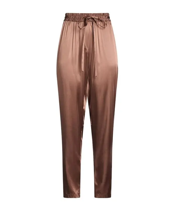 Dolce & Gabbana Smooth Satin Pajama Pants - Light Brown