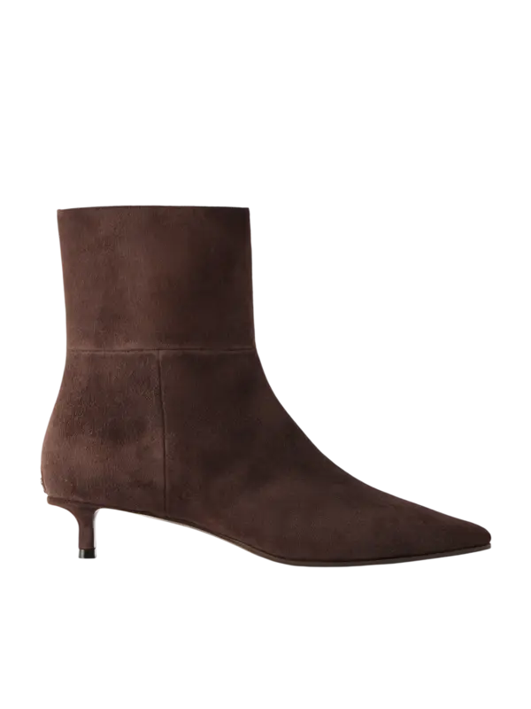 JIMMY CHOO Lory 35 Suede Ankle Boots - Brown