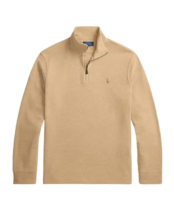 Polo Ralph Lauren Quarterzip Longsleeve Top - Nude
