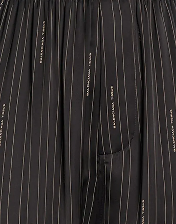 Balenciaga Striped Satin Pyjama Pants