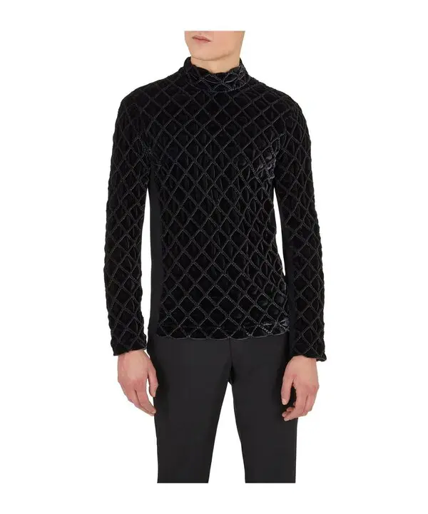 Emporio Armani Mock Neck Longsleeve Top