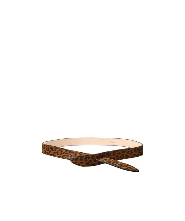 Isabel Marant Étoile Leopard Print Belt - Brown