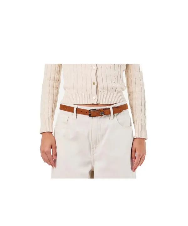 Ralph Lauren Solid Color Leather Belt