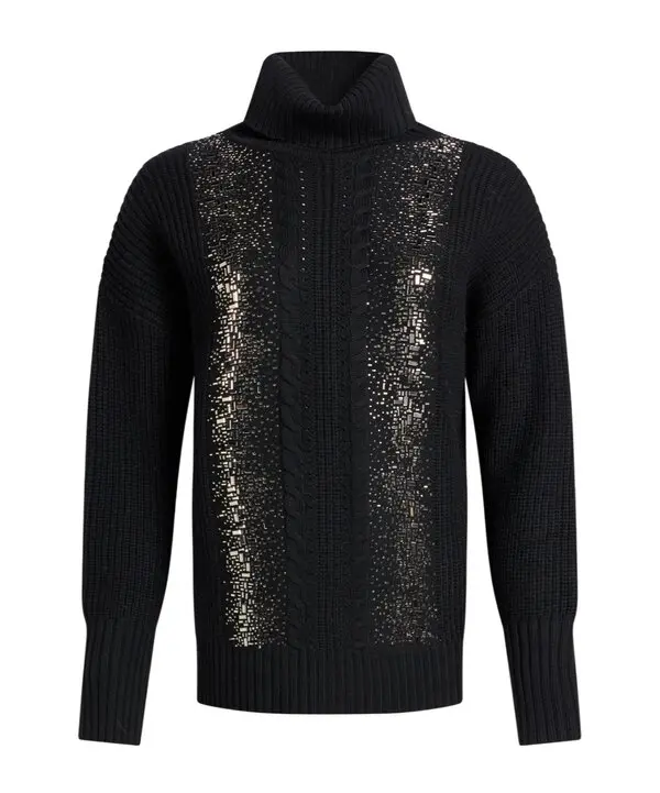 Max Mara Solid-color Wool Turtleneck Sweater - Black