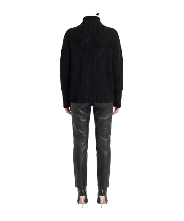 Max Mara Solid-color Wool Turtleneck Sweater
