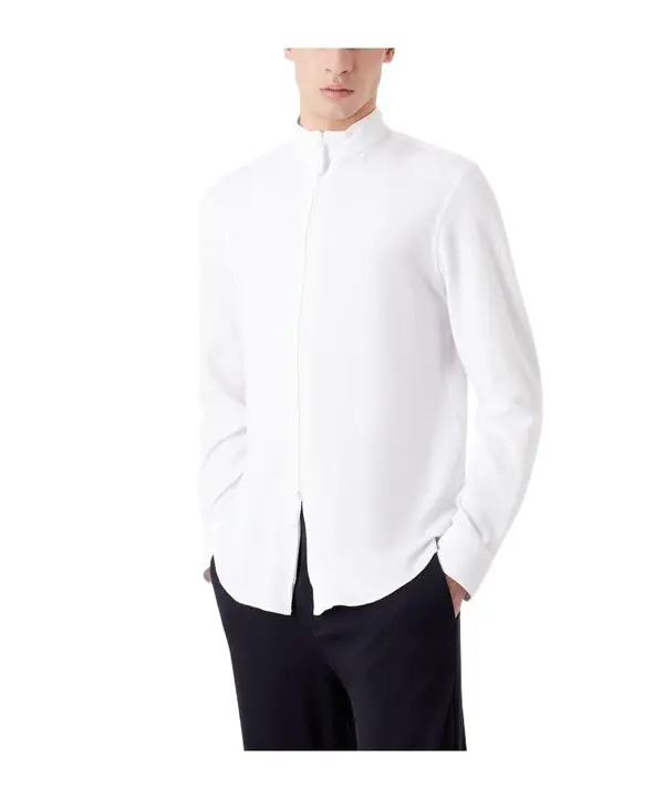 Emporio Armani Standcollar Fullzip Longsleeve Shirt