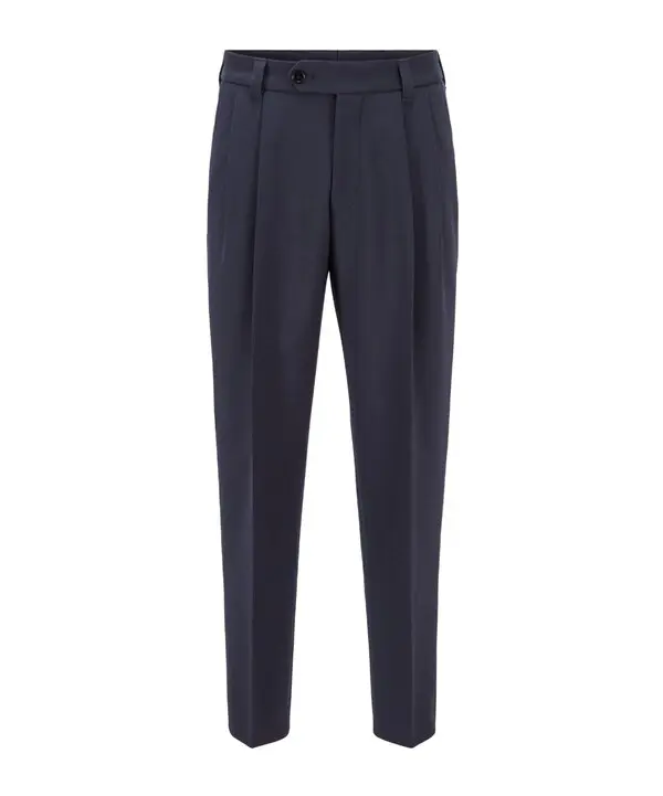 Hugo Boss Doublepleat Tapered Suit Trousers