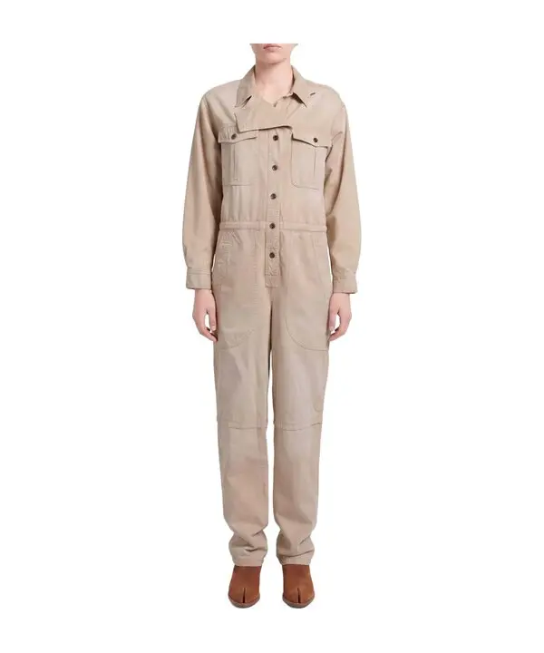 Isabel Marant Étoile Solid-color Long-sleeve Shirt Jumpsuit