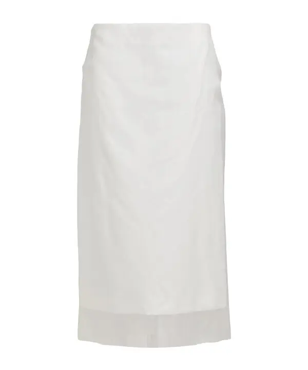 Sportmax Solid-colored Bodycon Skirt - White