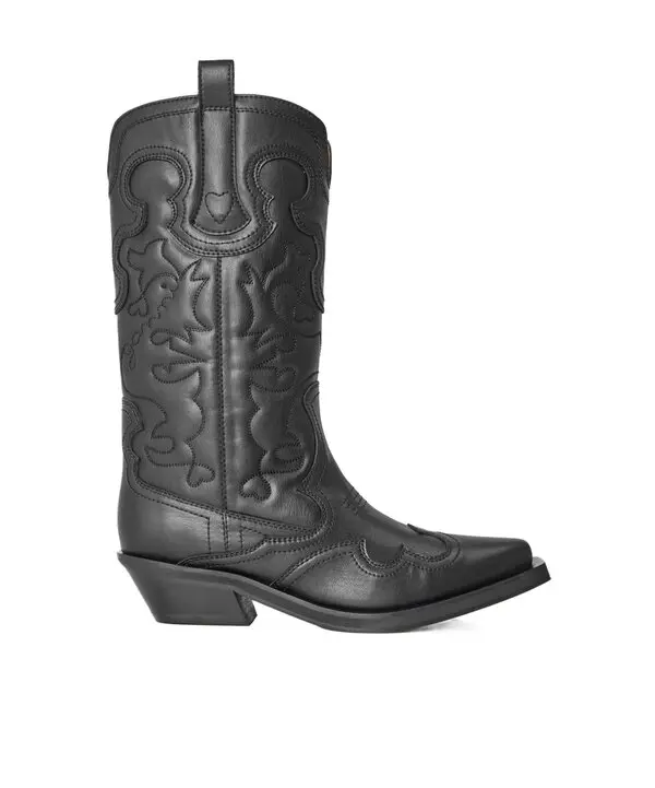 GANNI Western Midcalf Boots
