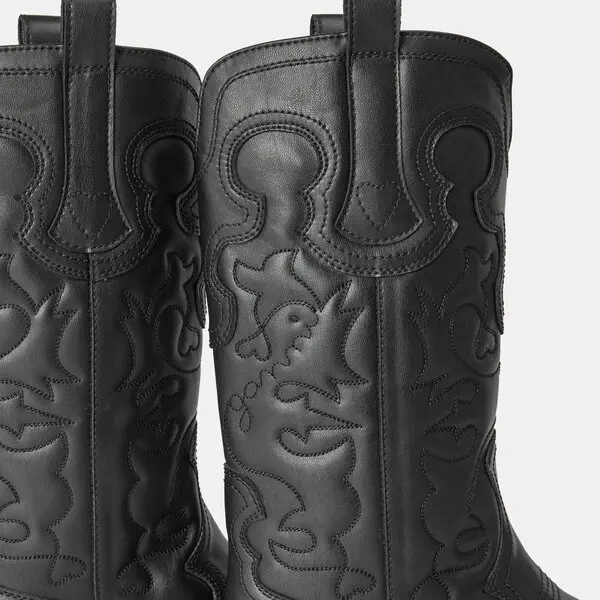 GANNI Western Midcalf Boots