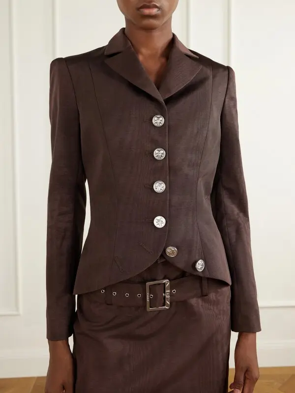 WIEDERHOEFT Twill Embellished Blazer