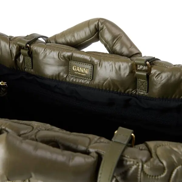 GANNI Quilted Tote Bag