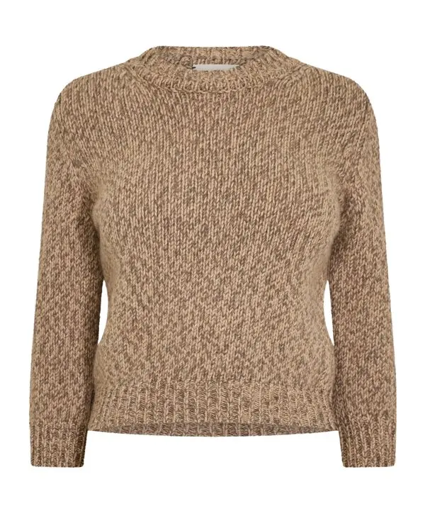 Magda Butrym Crew Neck Knit Sweater - Brown
