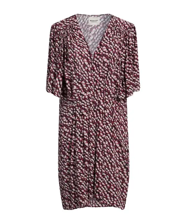 Isabel Marant Étoile Printed V-neck Short-sleeve Dress