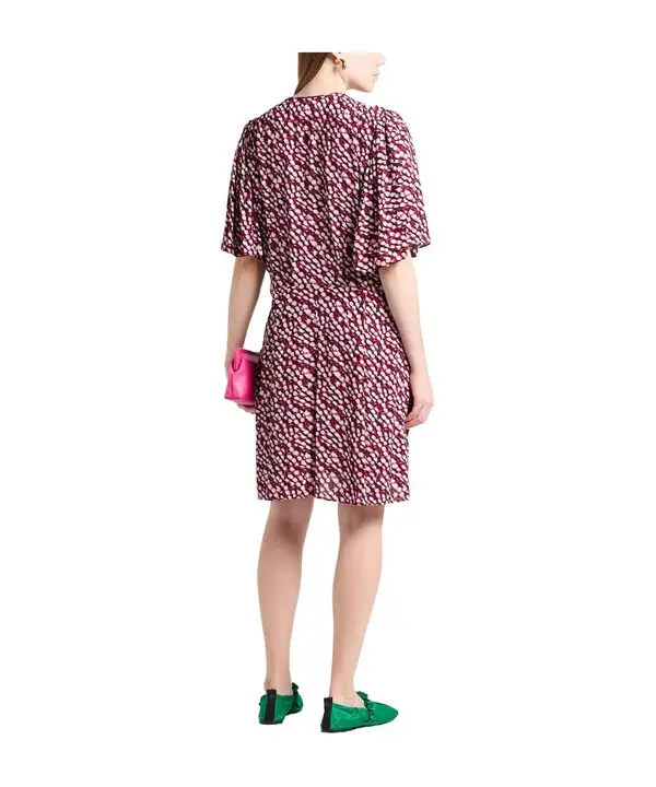 Isabel Marant Étoile Printed V-neck Short-sleeve Dress