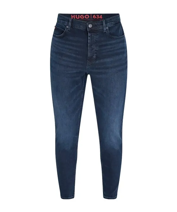 Hugo Boss Washed Slimfit Cropped Jeans