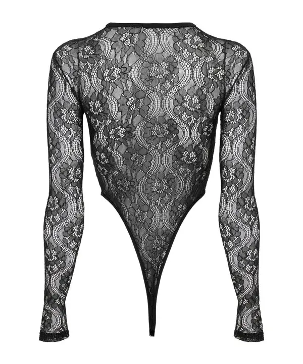 Palm Angels Lace Longsleeve Bodysuit