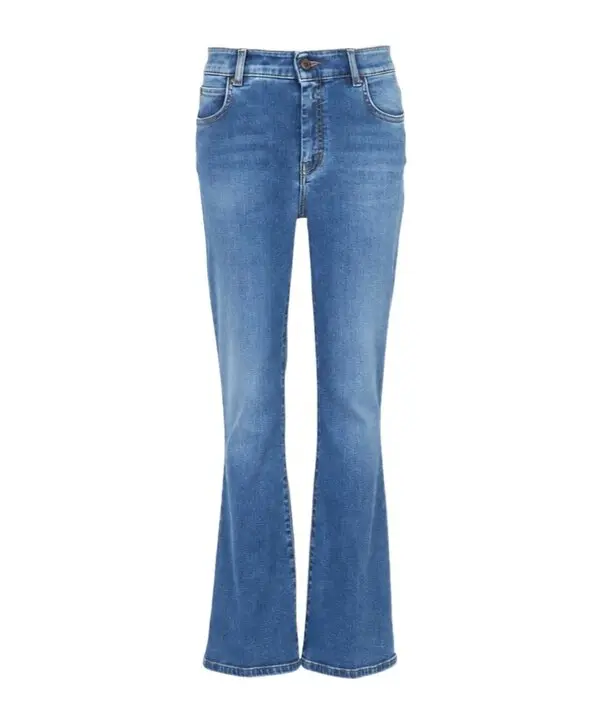 Max Mara Faded Flared-leg Jeans - Blue