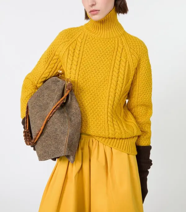 Max Mara Wool-blend Rollneck Sweater