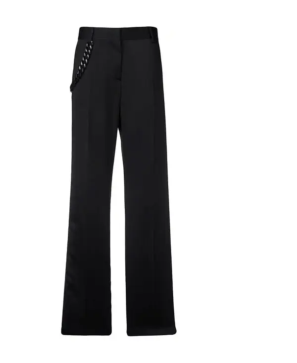 MSGM Straight Slacks - Black
