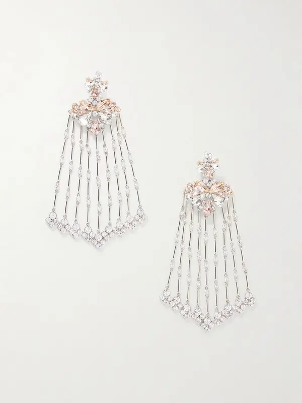 Rabanne Crystal-embellished Chandelier Earrings - Gold