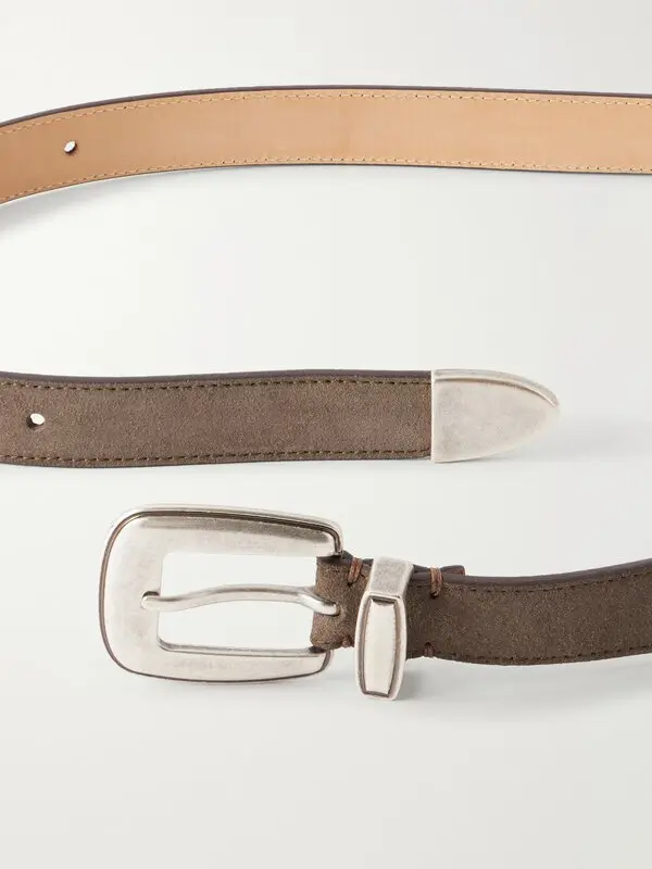 MFPEN Riders 2cm Suede Belt - Brown