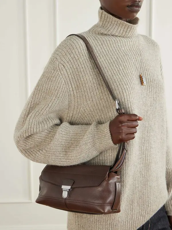 LEMAIRE Gear Small Textured-leather Shoulder Bag