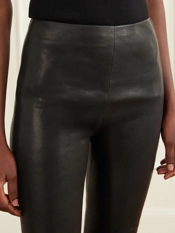 ANN DEMEULEMEESTER Florence Leather Skinny-leg Pants
