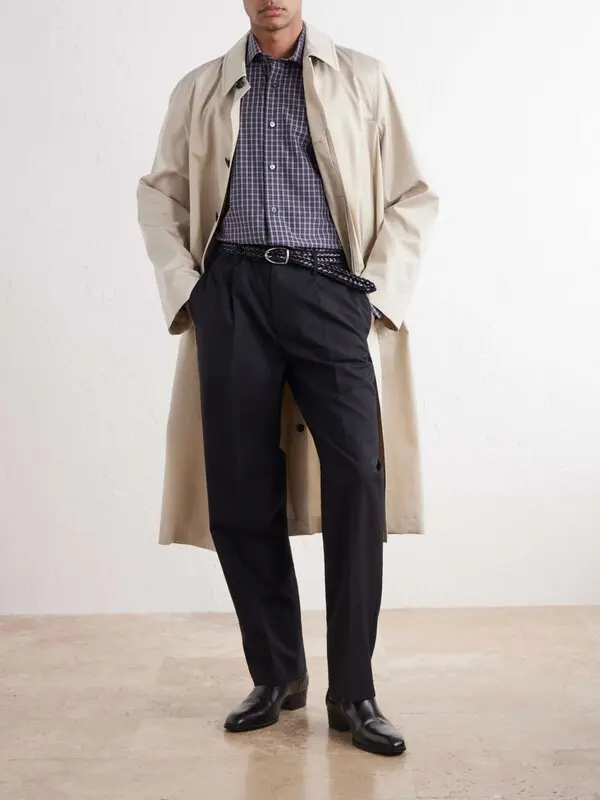 Zegna Centoquaranta Checked Cotton-twill Shirt
