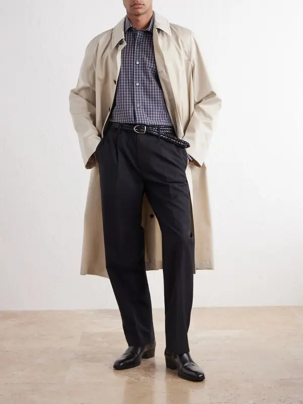 Zegna Centoquaranta Checked Cotton-twill Shirt