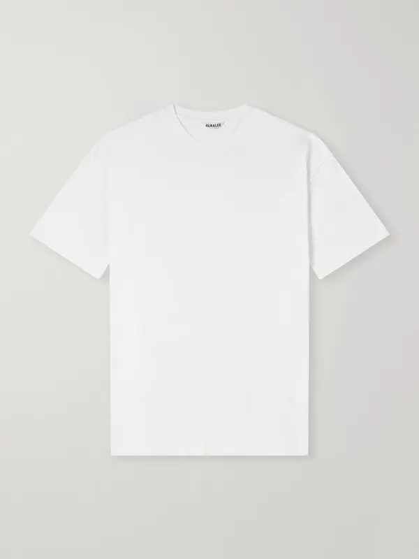 Auralee Seamless Cotton-jersey T-shirt