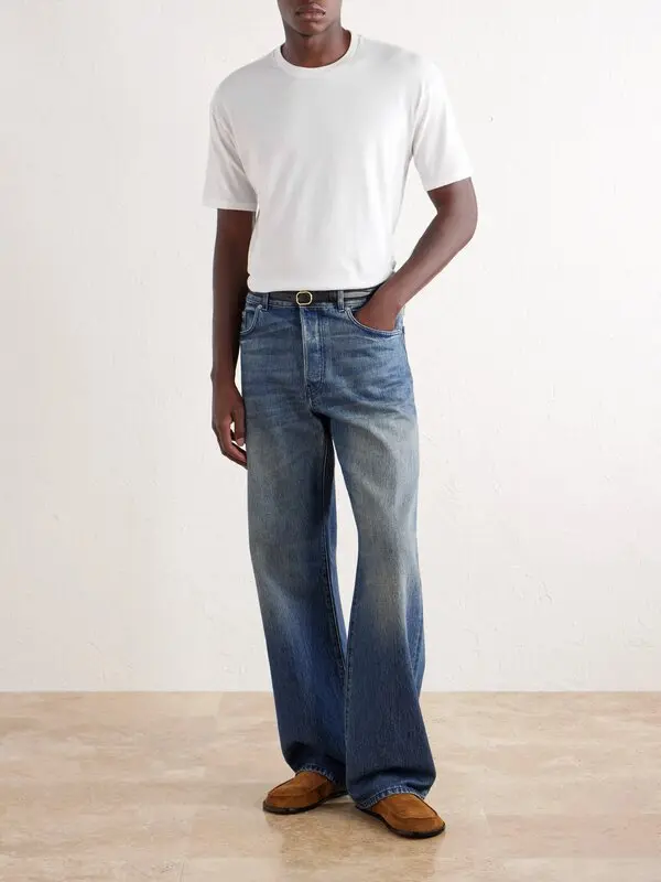 Auralee Seamless Cotton-jersey T-shirt